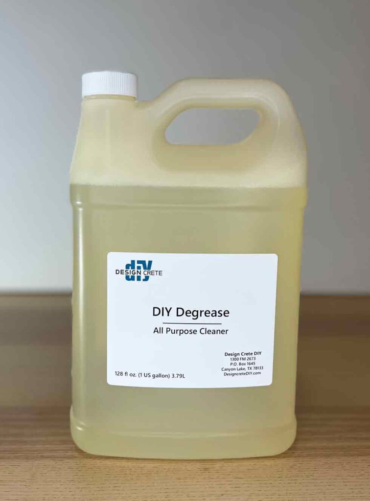 DIY Degrease - DesigncreteDIY
